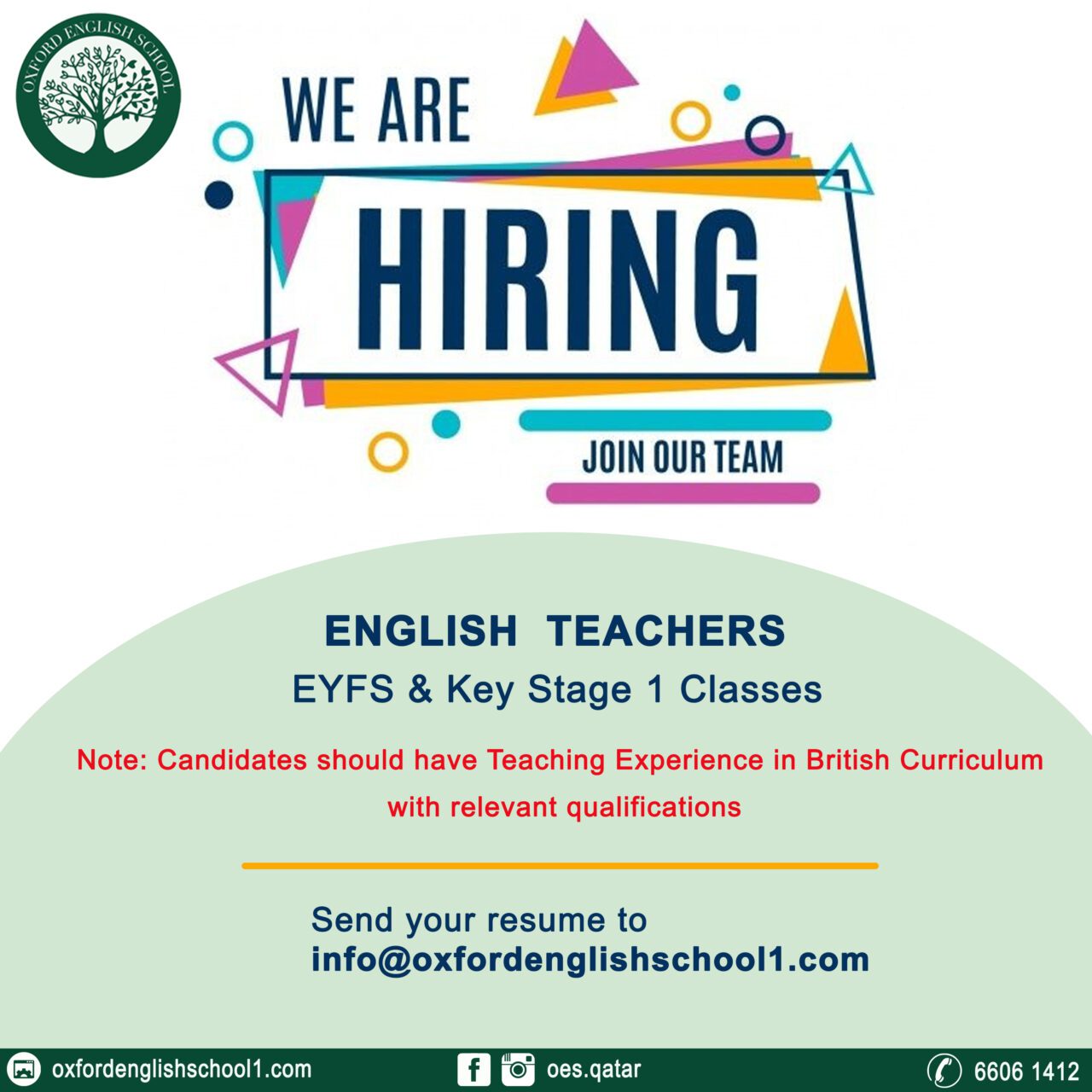 Career | Oxford English School